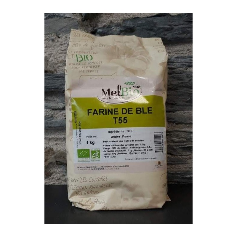 Farine De Ble T55 1Kg Melbio